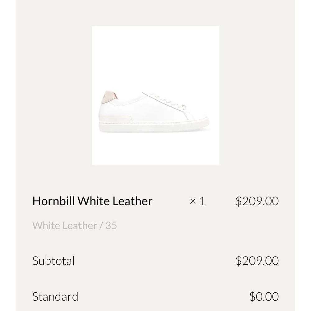 Bared Footwear Hornbill White Leather Sneakers - Gem